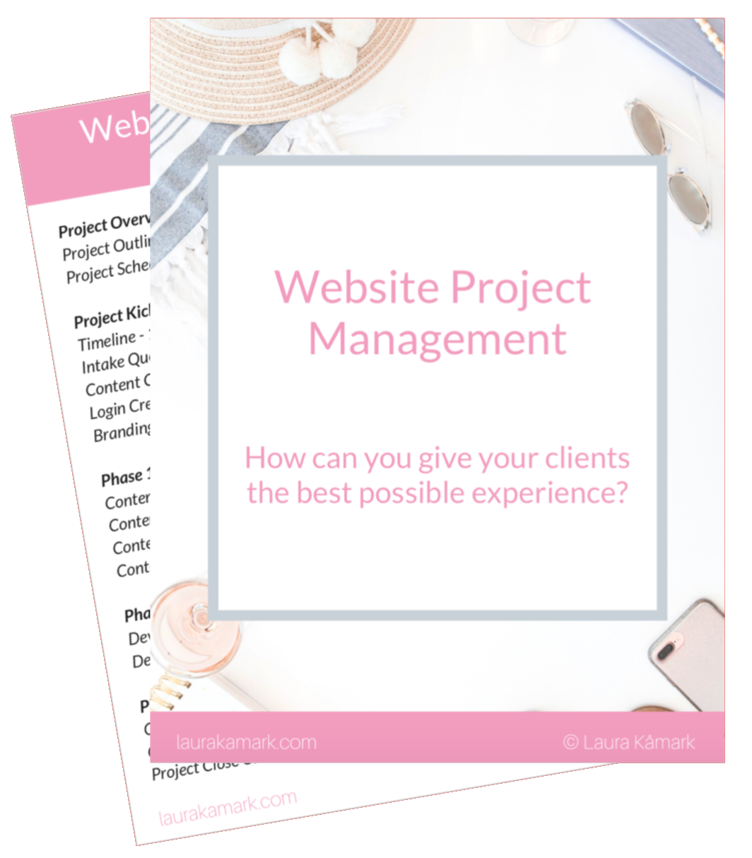 Project Management Roadmap mockup - Laura Kåmark