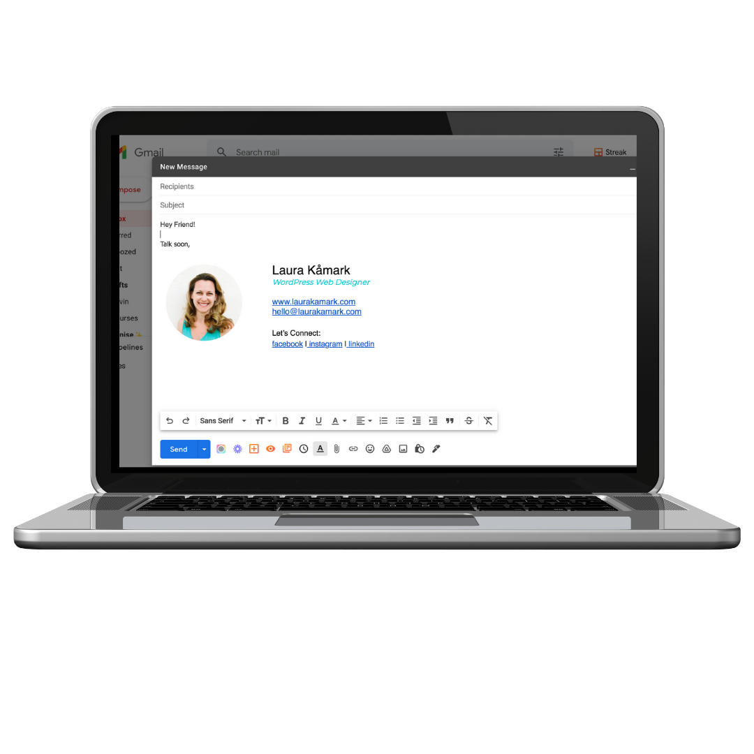 Get a branded gmail signature in less than 10 mins - Laura Kåmark