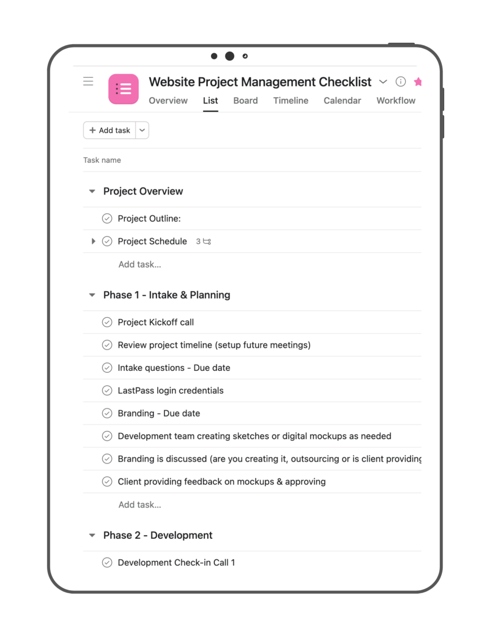 Ultimate Project Management Template for Asana Landing page - Laura Kåmark